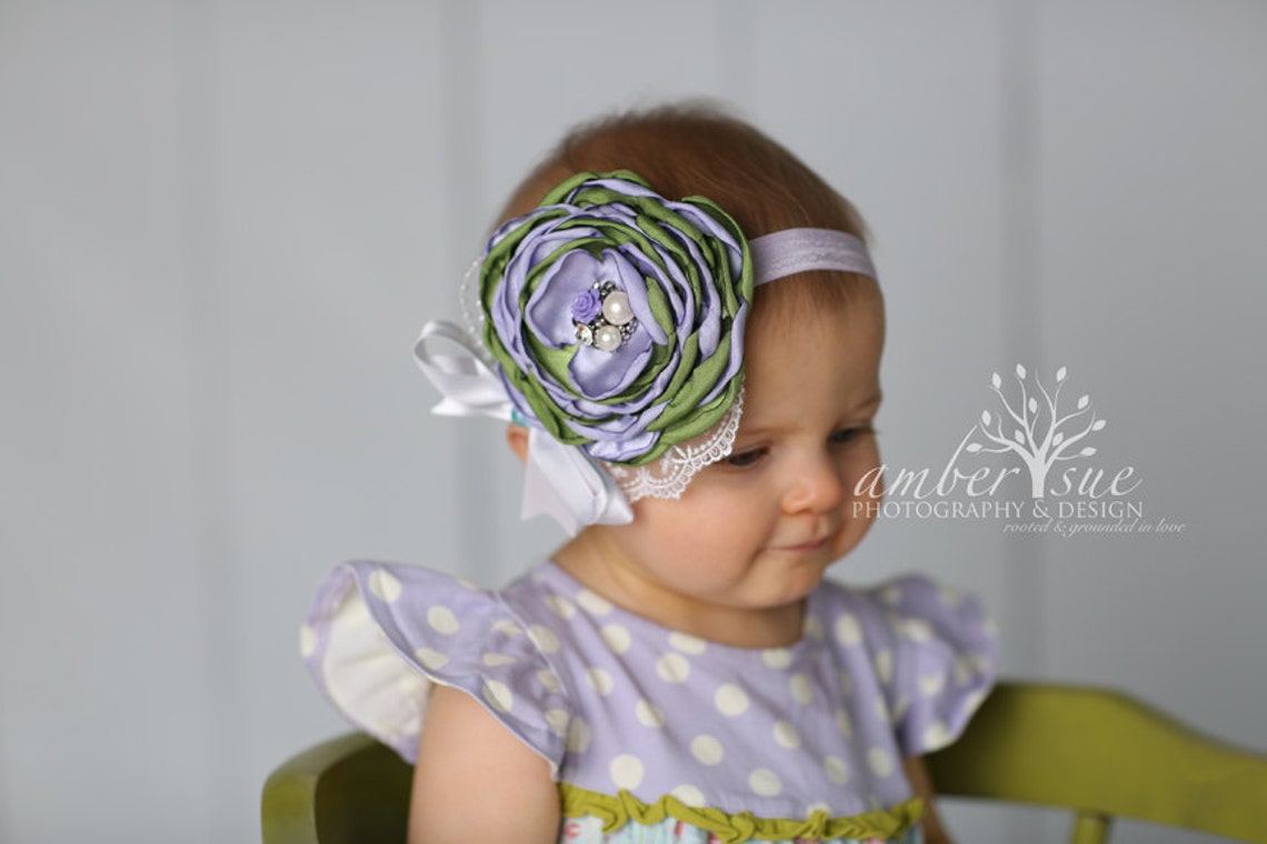 Lilac Garden Bloom Matilda Inspired Headband M2M Headband - Etsy