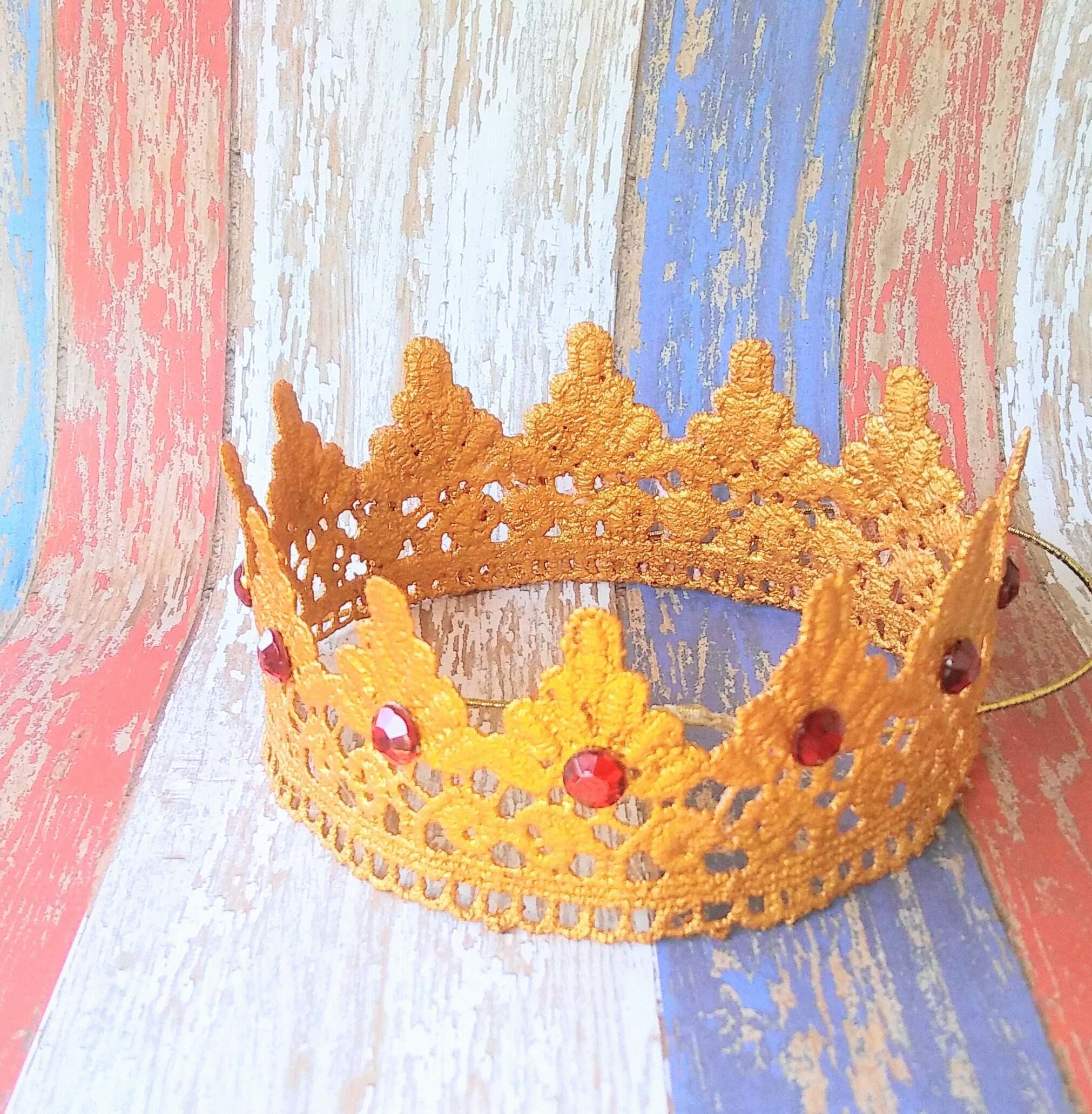 Red Royal Crown First Birthday Crown First Birthday Hat Royal First ...