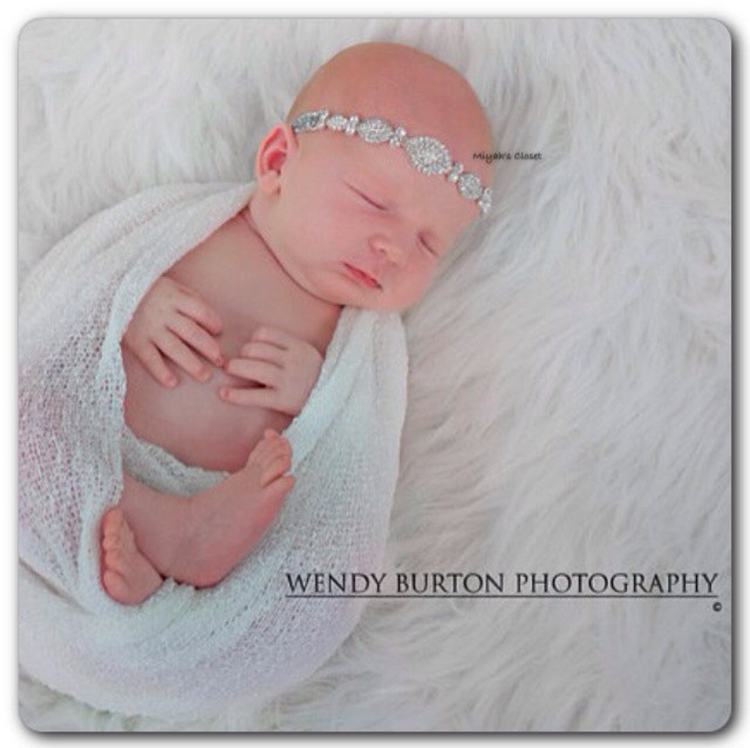 Rhinestone Newborn Headband Newborn Tiara Crown Newborn Princess Crown ...