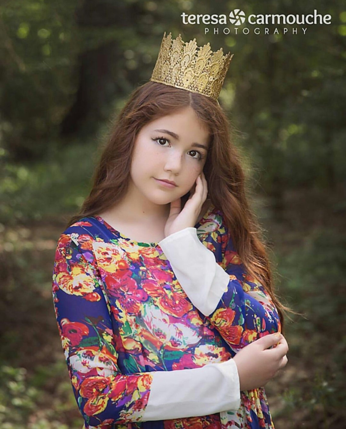 Princess Grace Golden Tween Crown Golden Tall Crown Victorian Crown ...