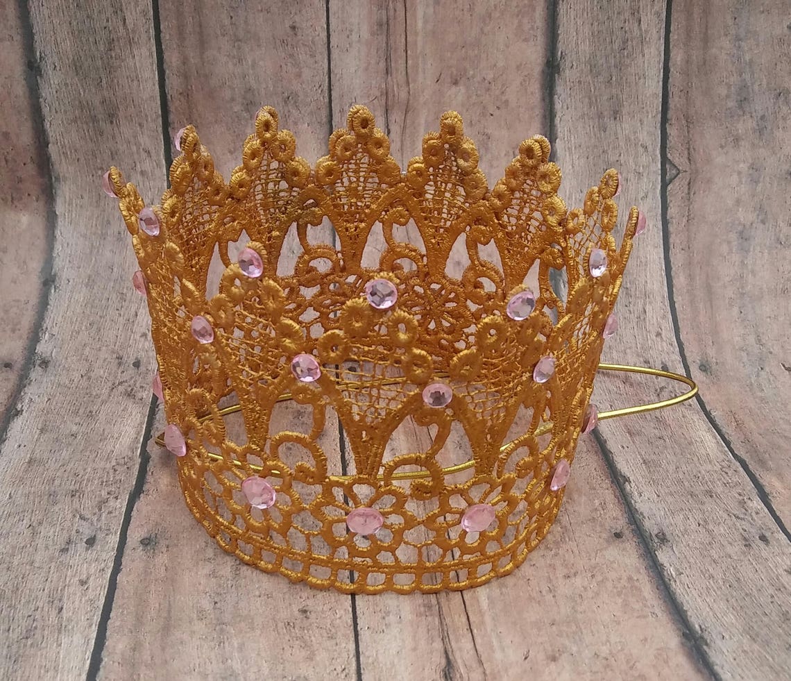 It's My Birthday Pink Gold Princess Crown - Etsy