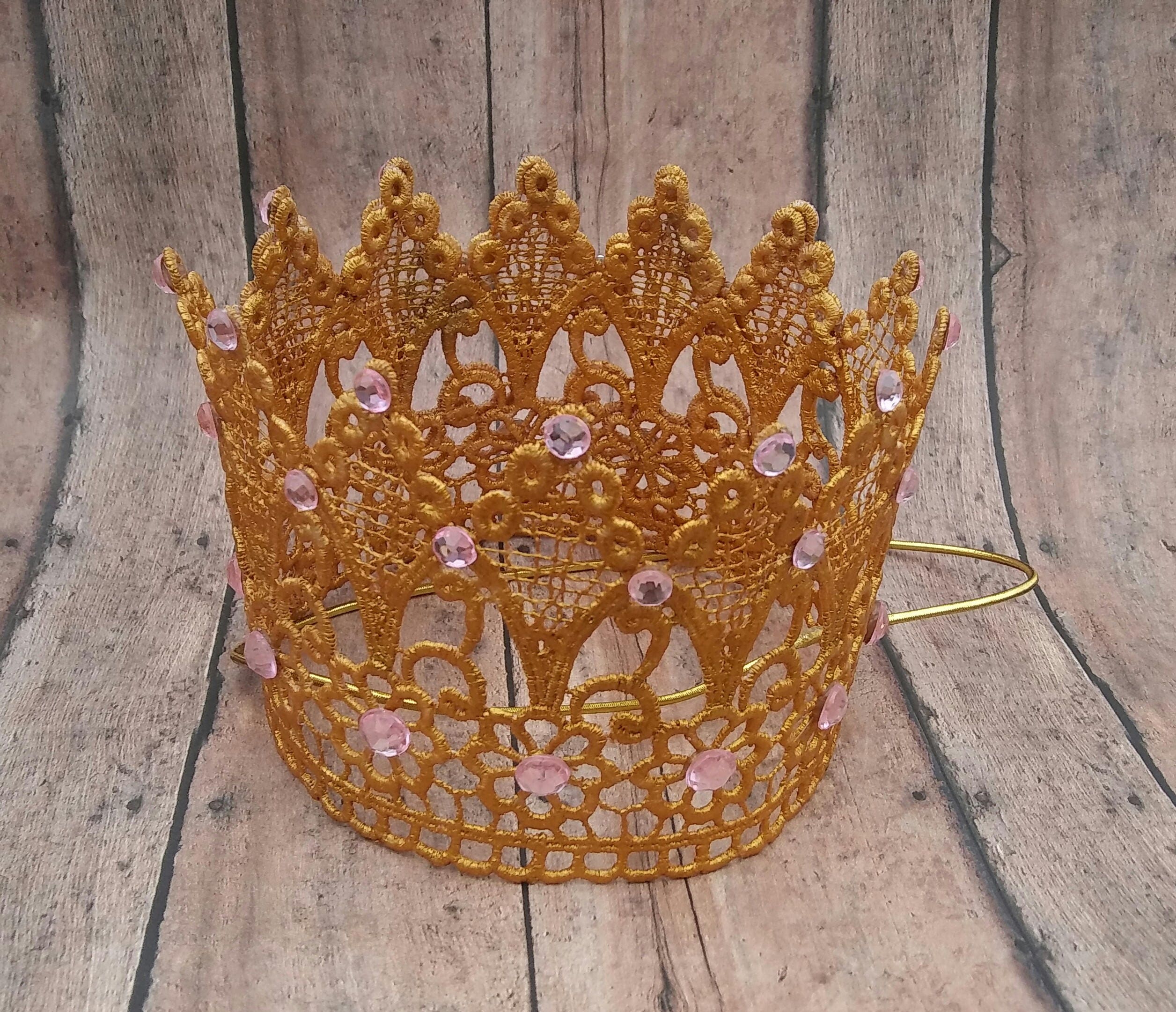 It's My Birthday Pink Gold Princess Crown - Etsy