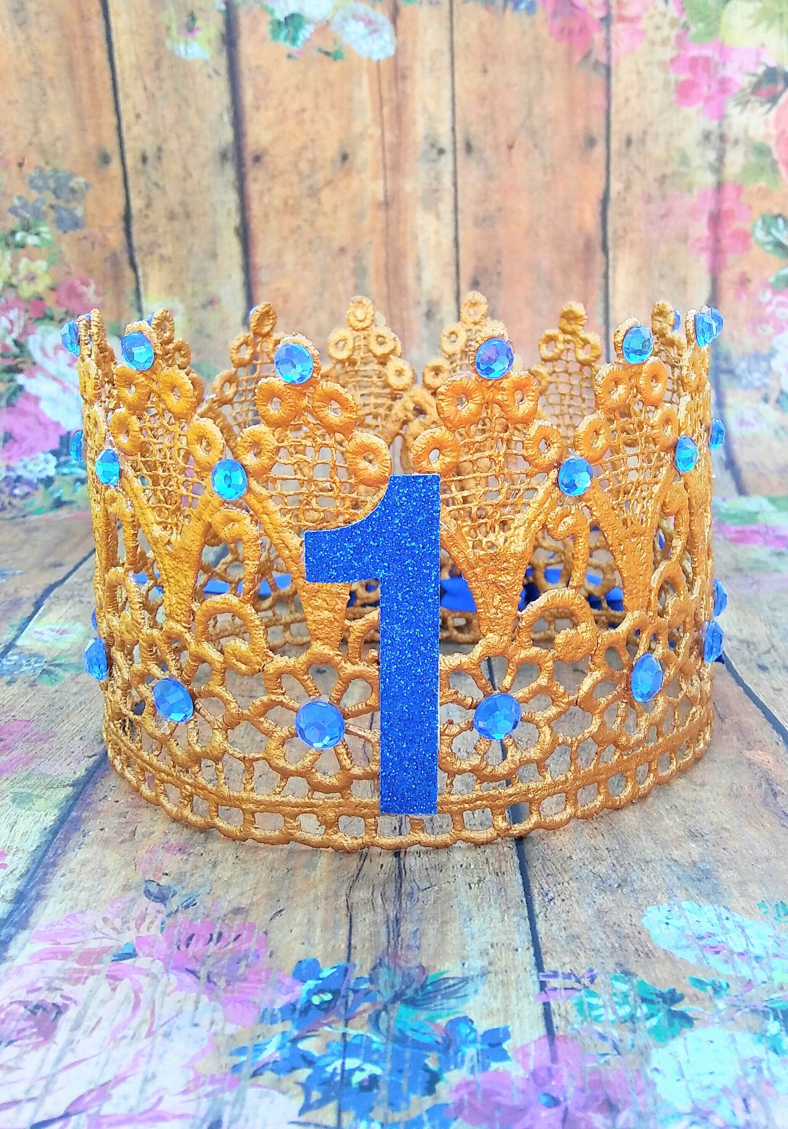 One Birthday Crown One Birthday Hat Baby Cake Smash Baby Boy | Etsy