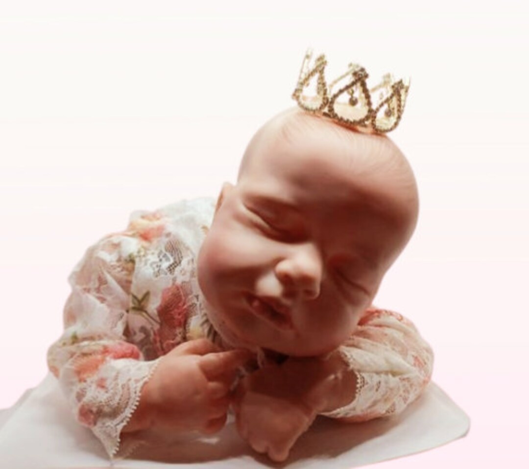 Rhinestone Baby Crown Princess Newborn Tiara Crown Royal Newborn Crown ...