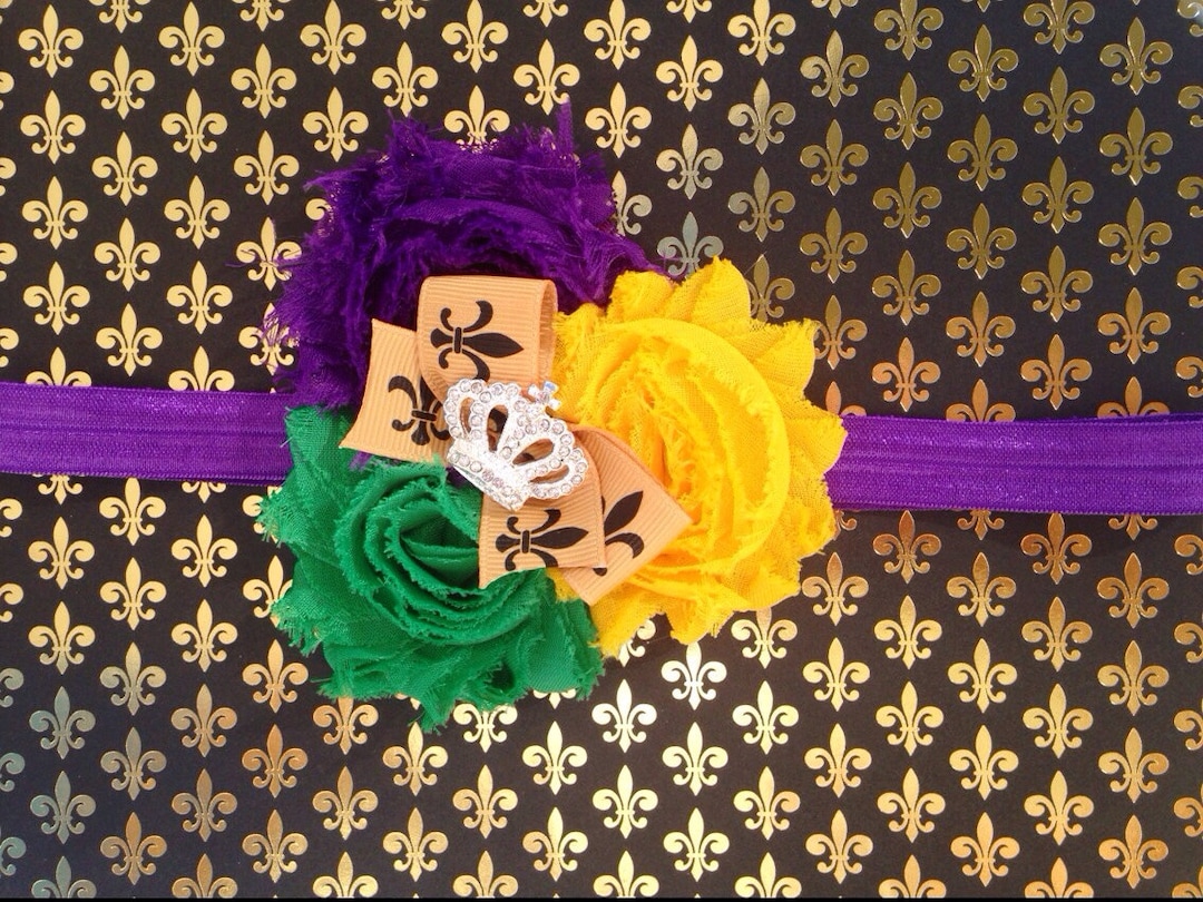 Mardi Gras Headband New Orleans Headband Fat Tuesday Headband Mardi ...