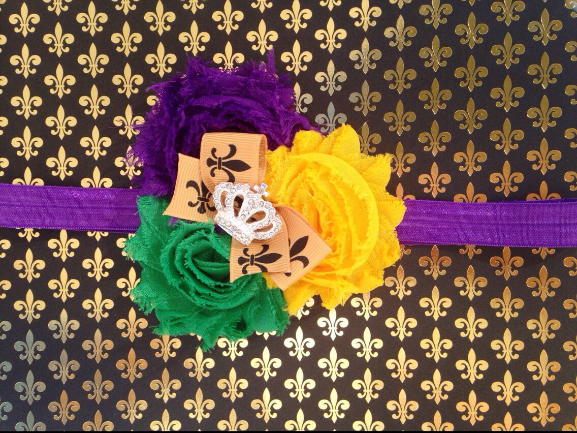 Mardi Gras Headband New Orleans Headband Fat Tuesday Headband Mardi ...
