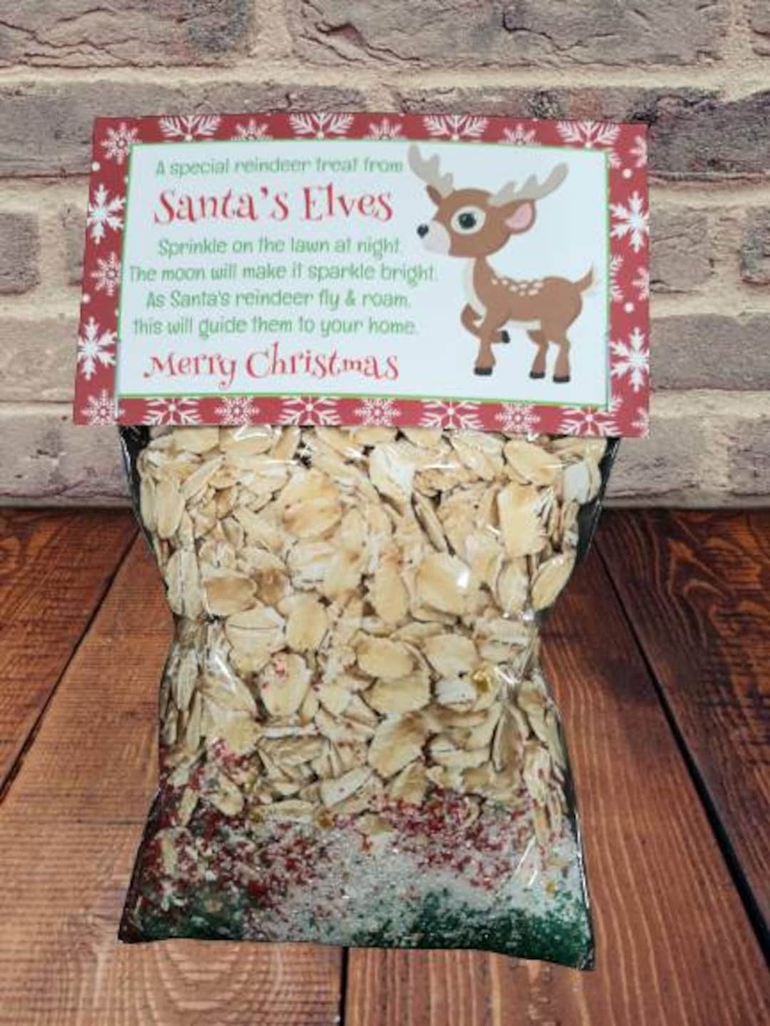 Reindeer Food Christmas Gifts Santa Elf Food Children Stocking Stuffers ...