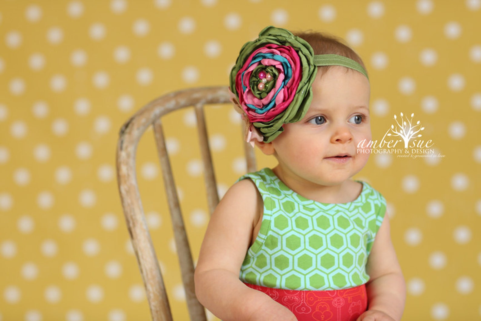 Olive Pink Bloom Flower Matilda Inspired Boutique Inspired | Etsy