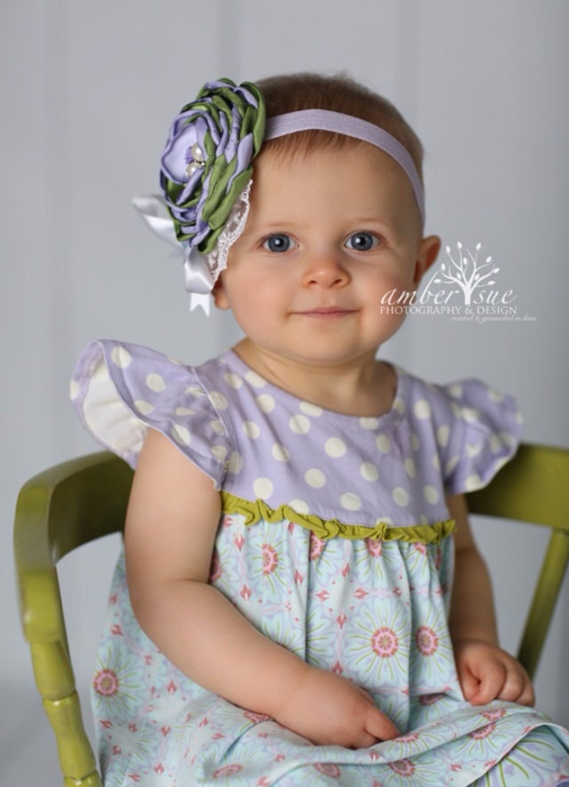 Lilac Garden Bloom Matilda Inspired Headband M2M Headband - Etsy