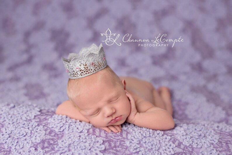 Newborn Silver Crown Princess Newborn Newborn Girl Crown - Etsy