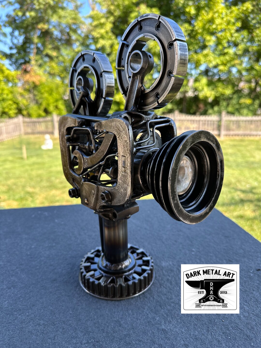 Vintage Movie Camera Metal Art - Etsy