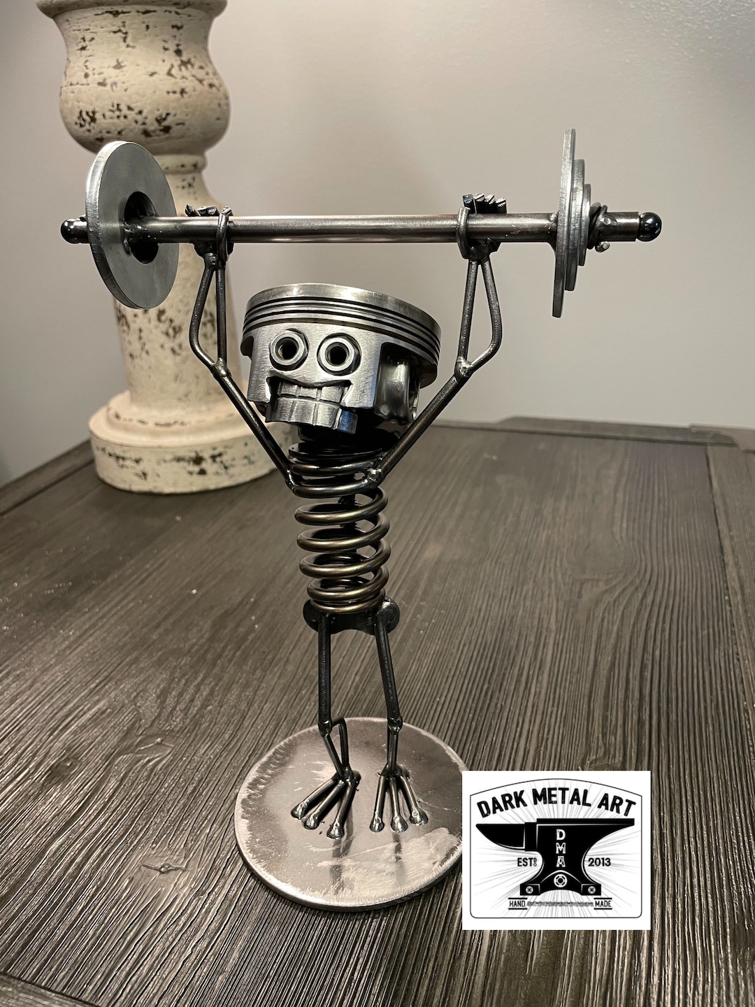 Overhead Press Metal Sculpture - Etsy