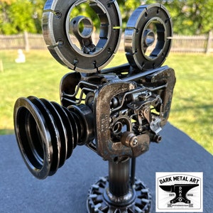 Vintage Movie Camera Metal Art - Etsy