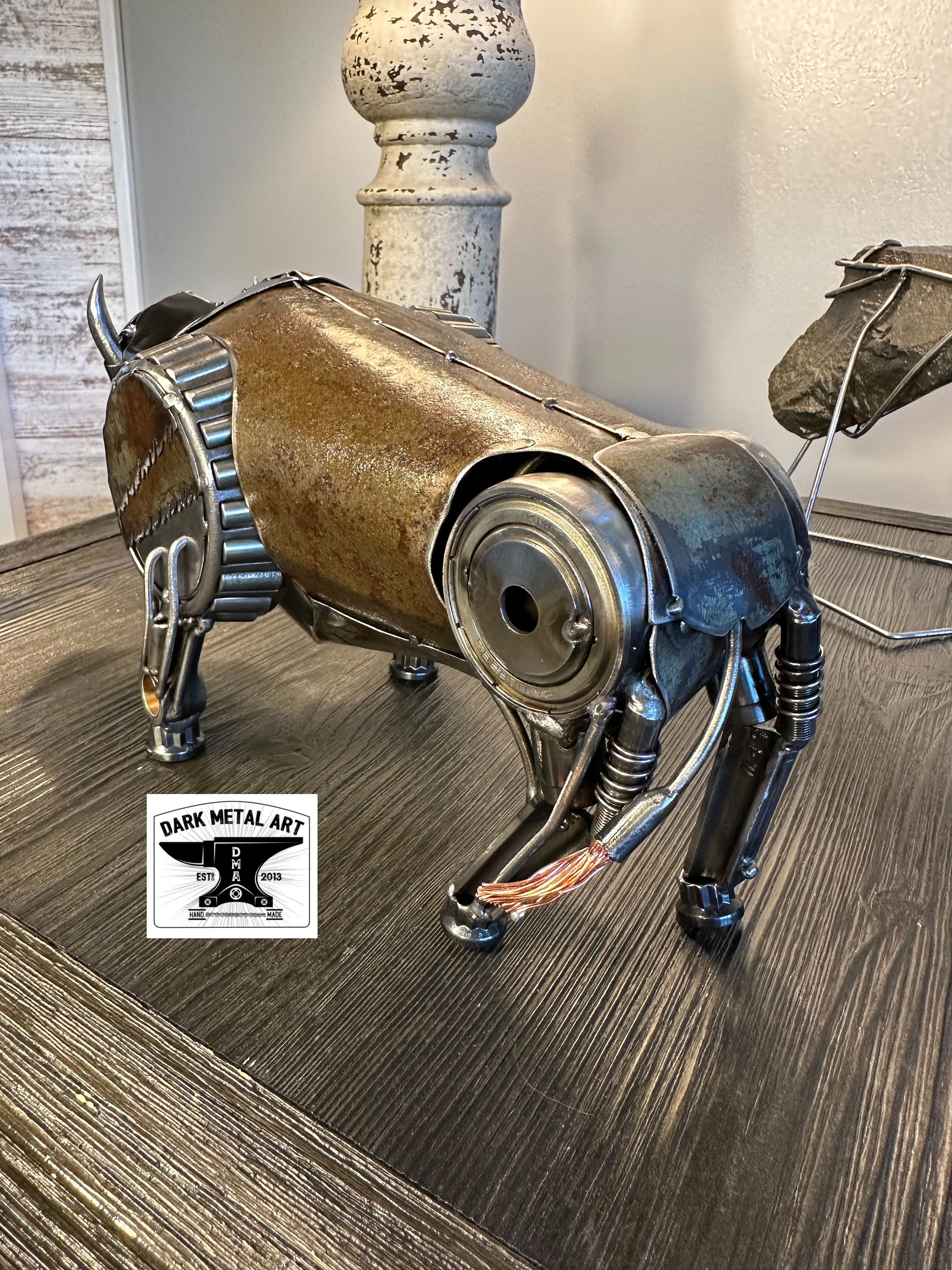American Bison Metal Art