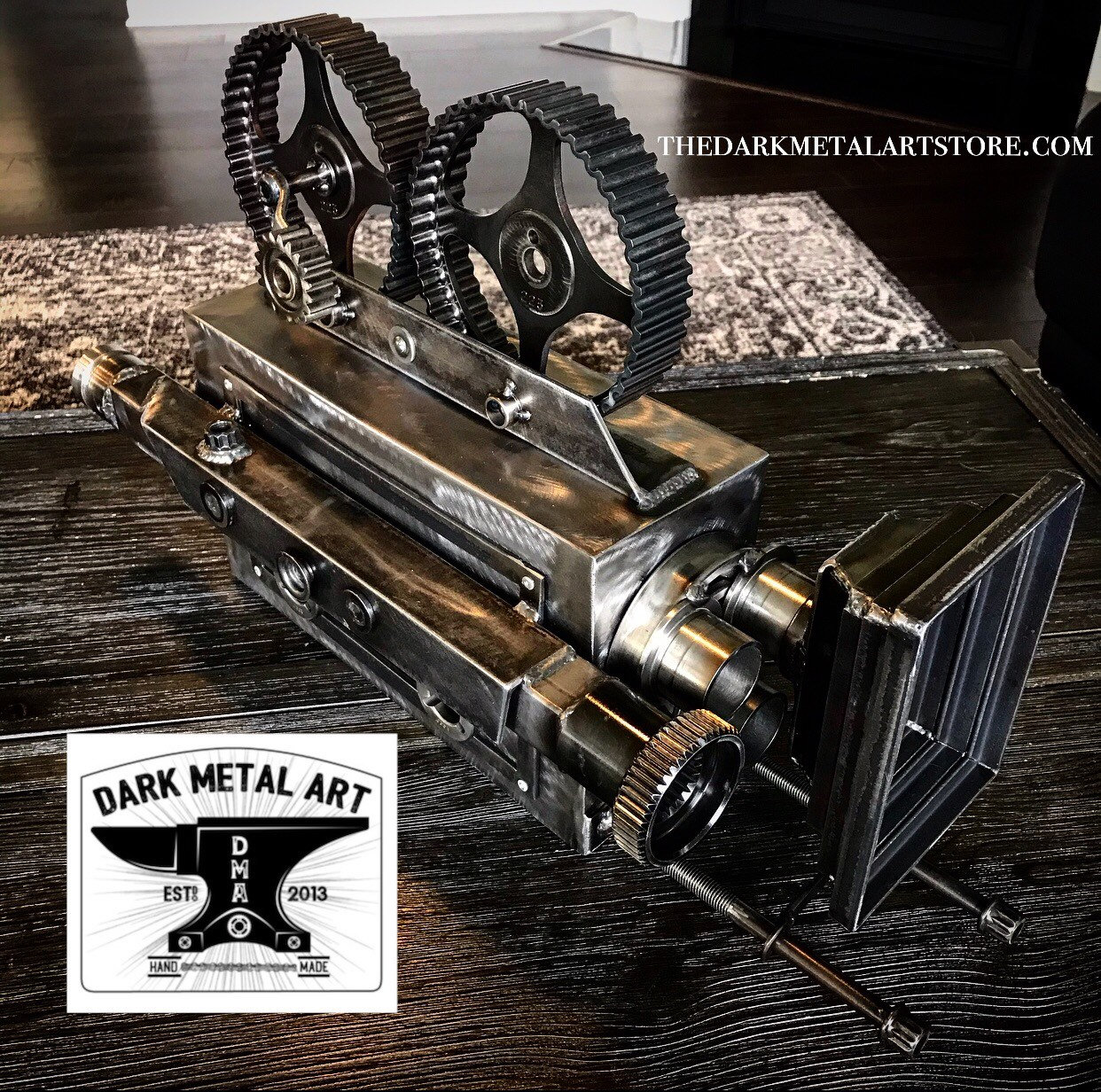 Vintage Movie Camera Sculpture