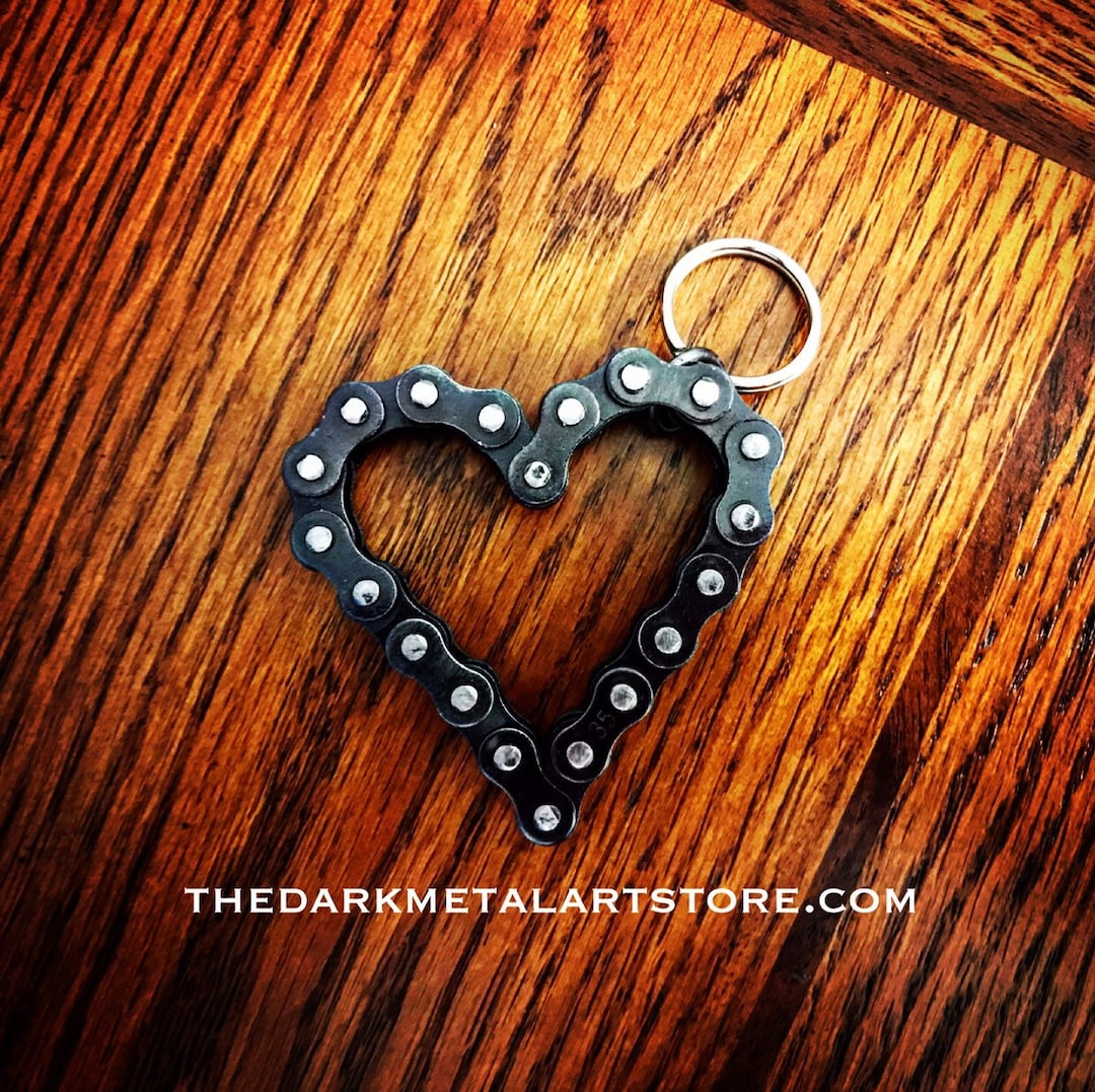 Heart Key Chain - Etsy