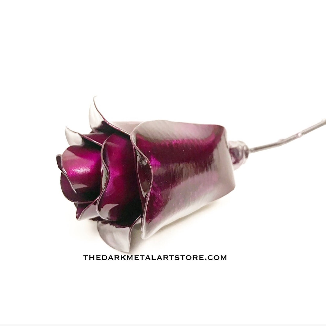 Purple Eternity Rose (1) - Etsy