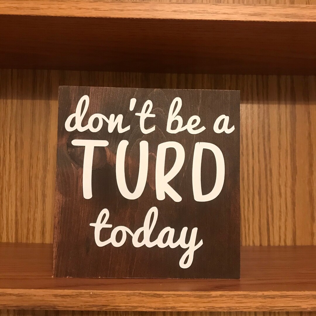 Don’t Be a Turd Today - Kids Bathroom Sign - Farmhouse Bathroom - Best ...