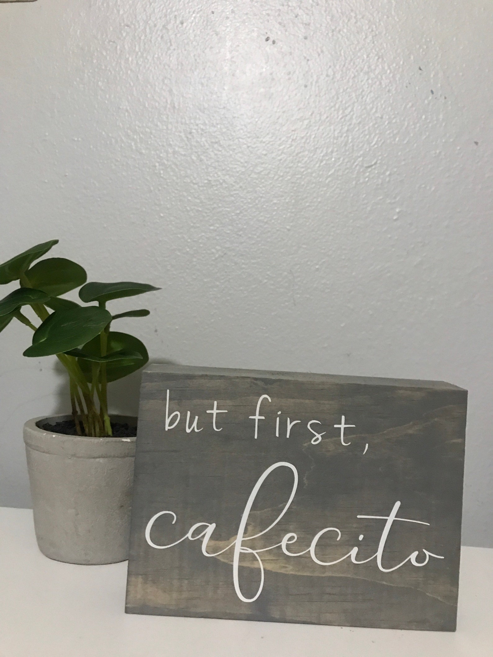 But First Cafecito - Mini Coffee Bar Sign - but First Coffee Sign ...