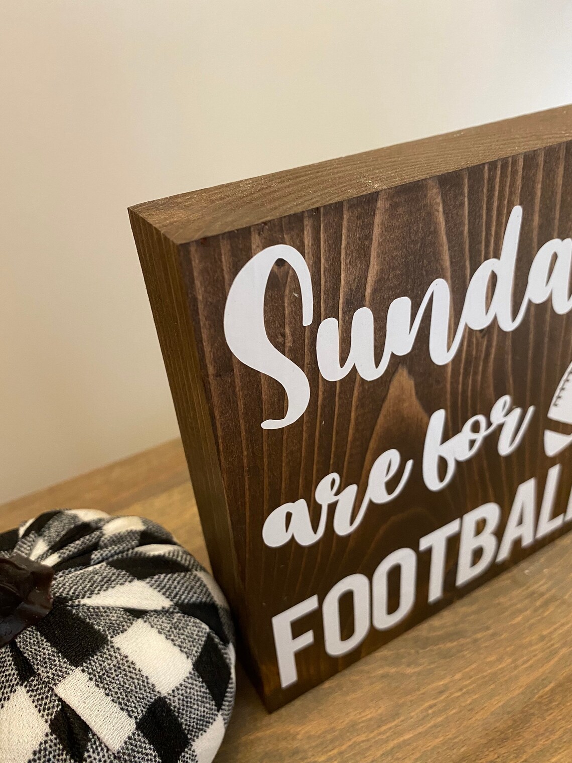 Sunday’s Are for Football Sign - Farmhouse Fall Decor - Fall Football ...