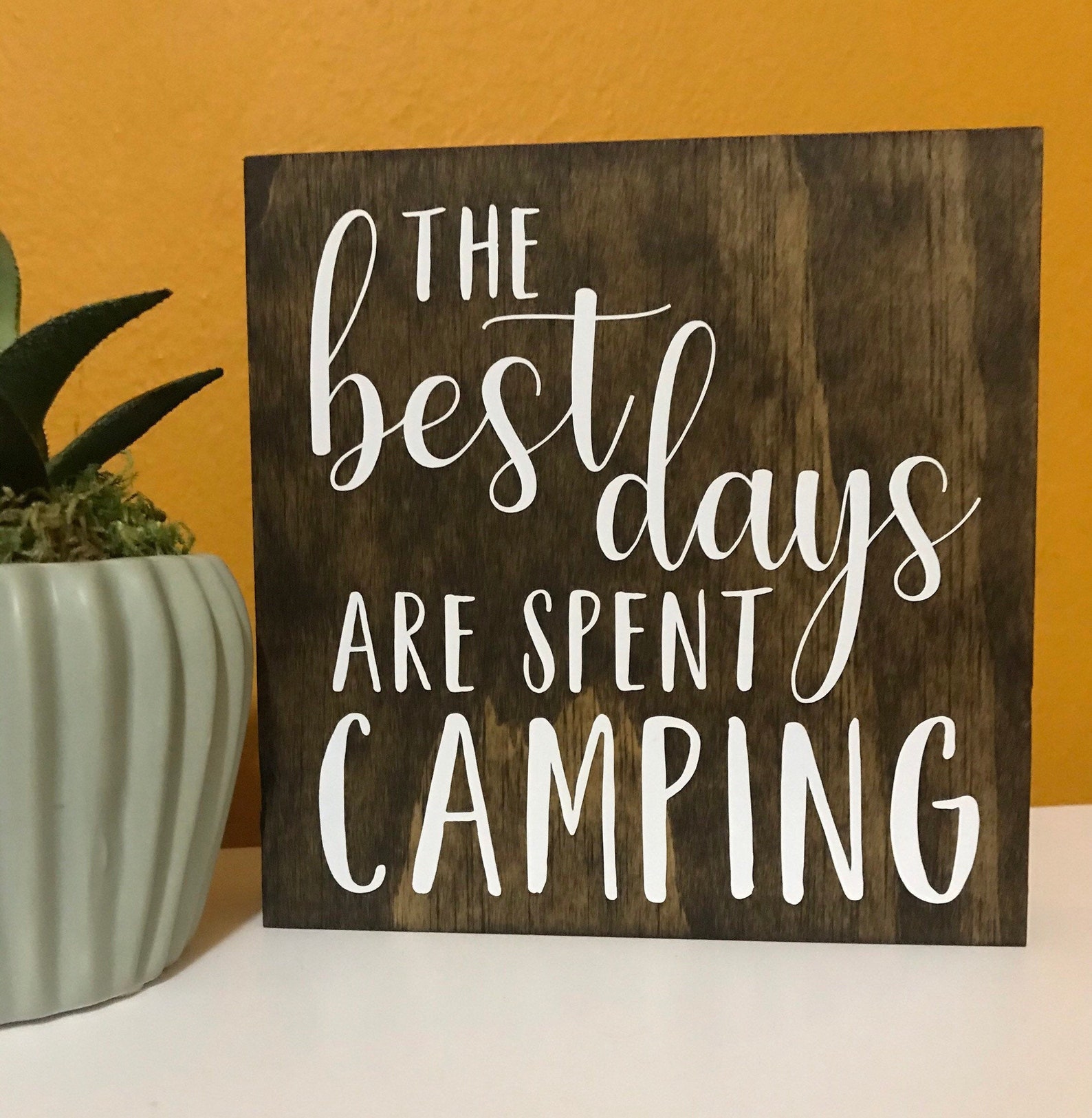 Camping Sign Campsite Sign the Best Days Are Spent Camping - Etsy
