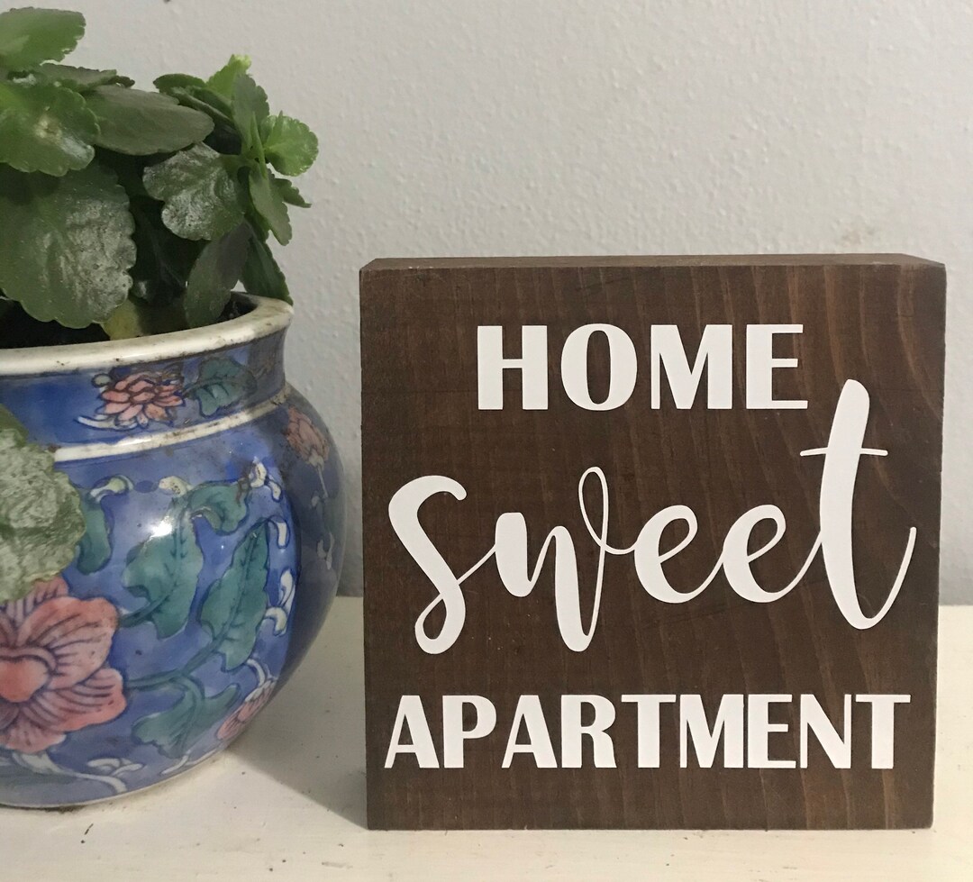 Home Sweet Apartment New Home Sign Housewarming Sign First Apartment ...