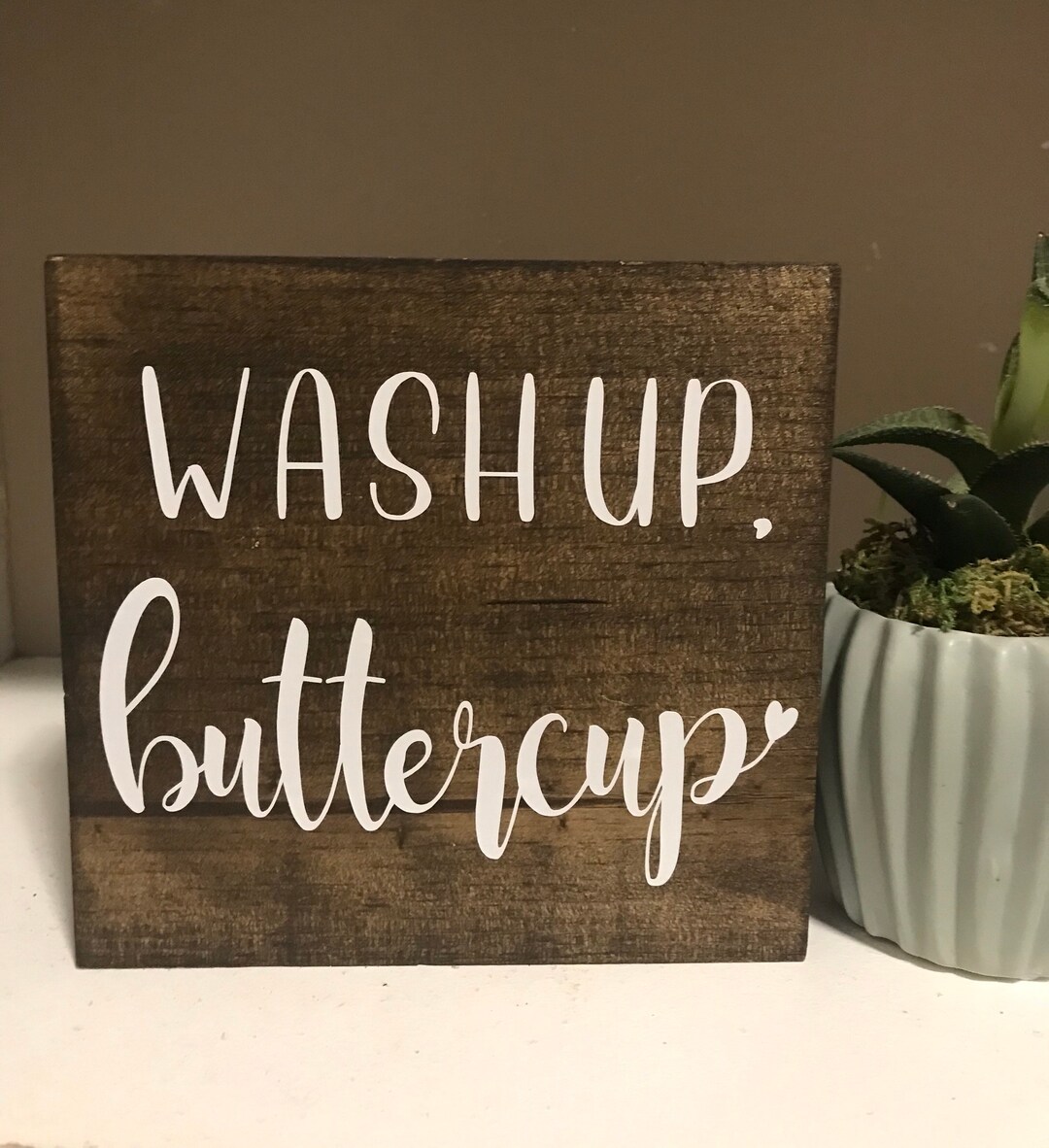 Wash up Buttercup - Rustic Farmhouse - Funny Bathroom Sign - Farmhouse ...