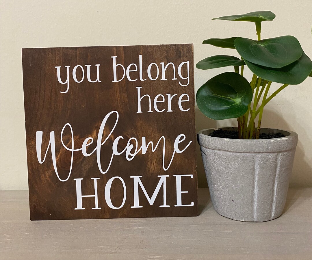 You Belong Here Welcome Home - Housewarming Sign - Guest Room ...