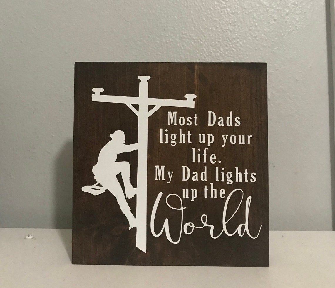 Most dads light up your life my dad lights up the world | Etsy
