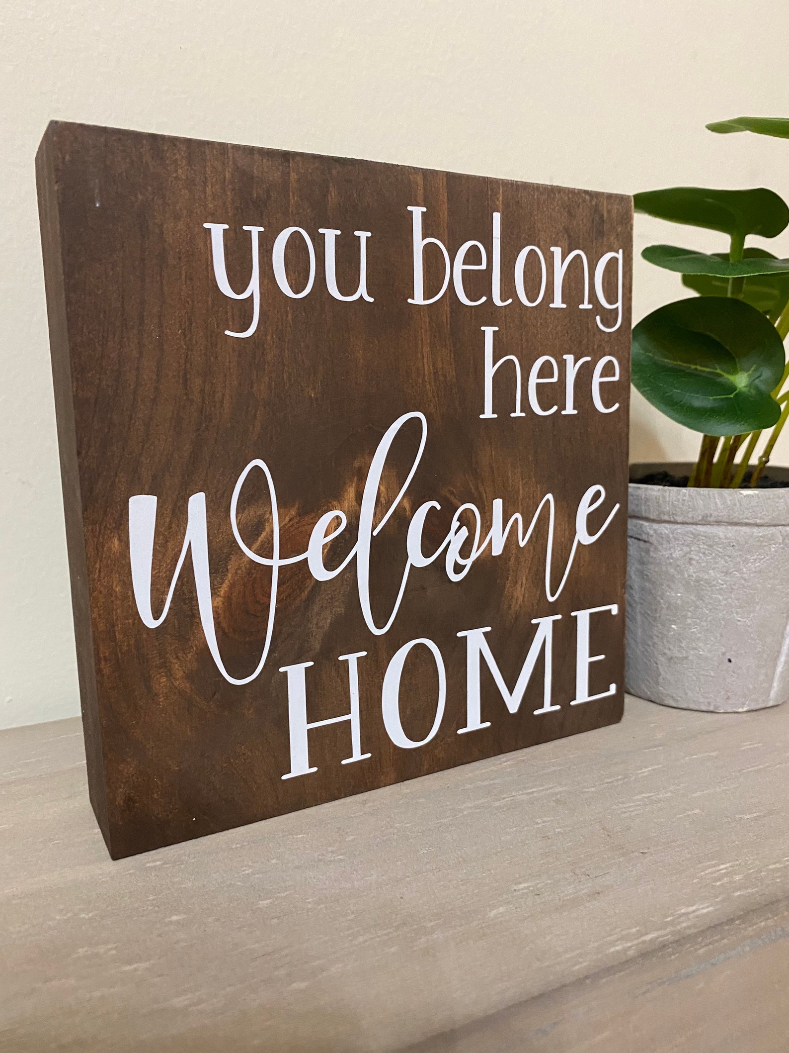 You Belong Here Welcome Home Housewarming Sign Guest Room - Etsy