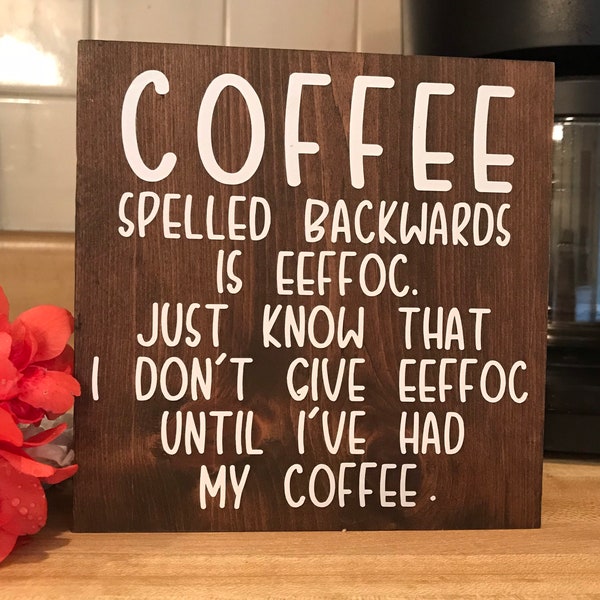 Funny Coffee Sign - Etsy