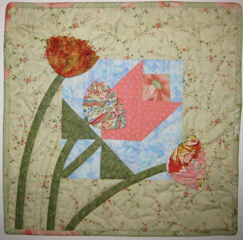 Monet Meets the Emperor, Small Wall Quilt - Etsy