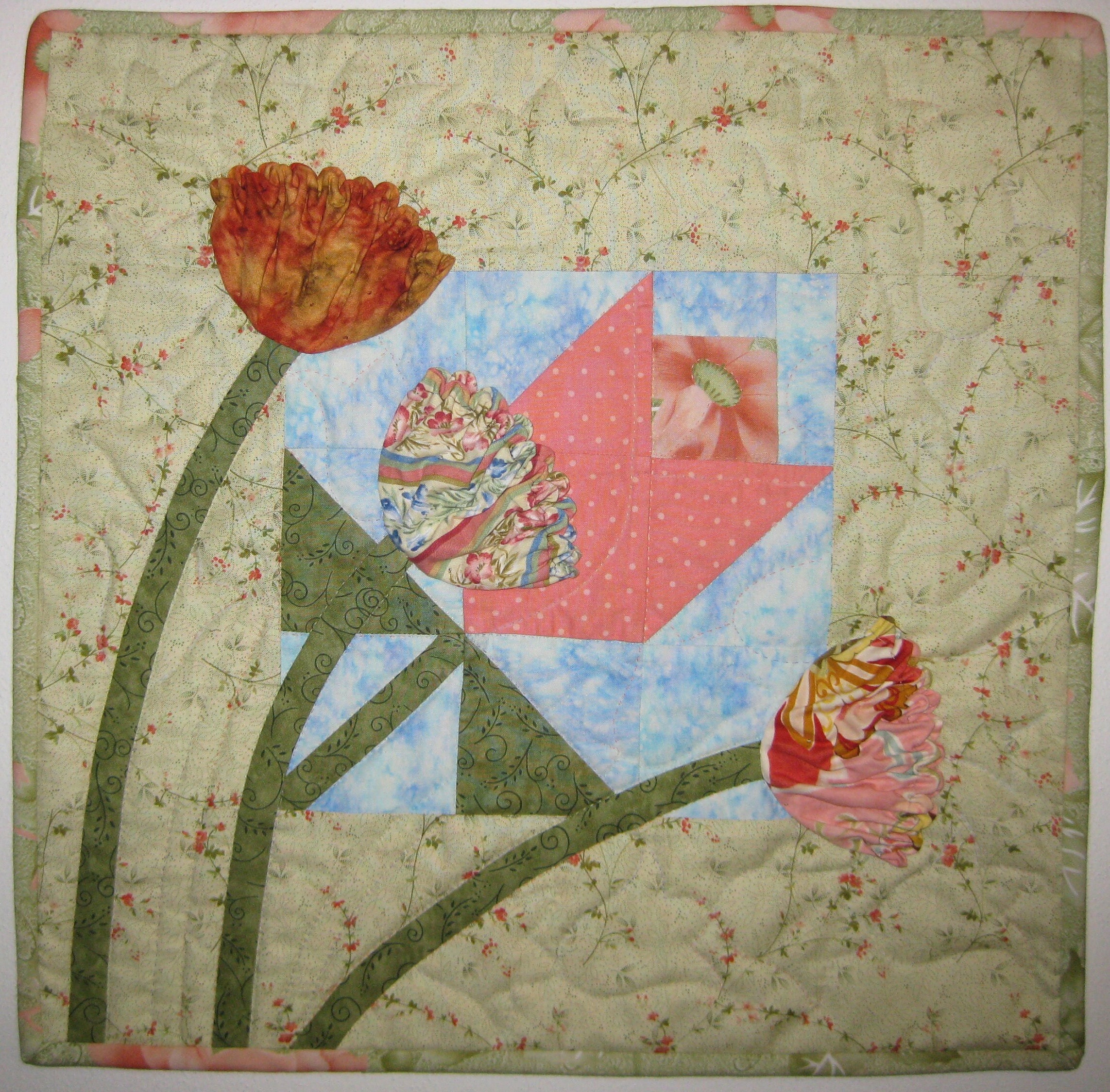 Monet Meets the Emperor, Small Wall Quilt - Etsy