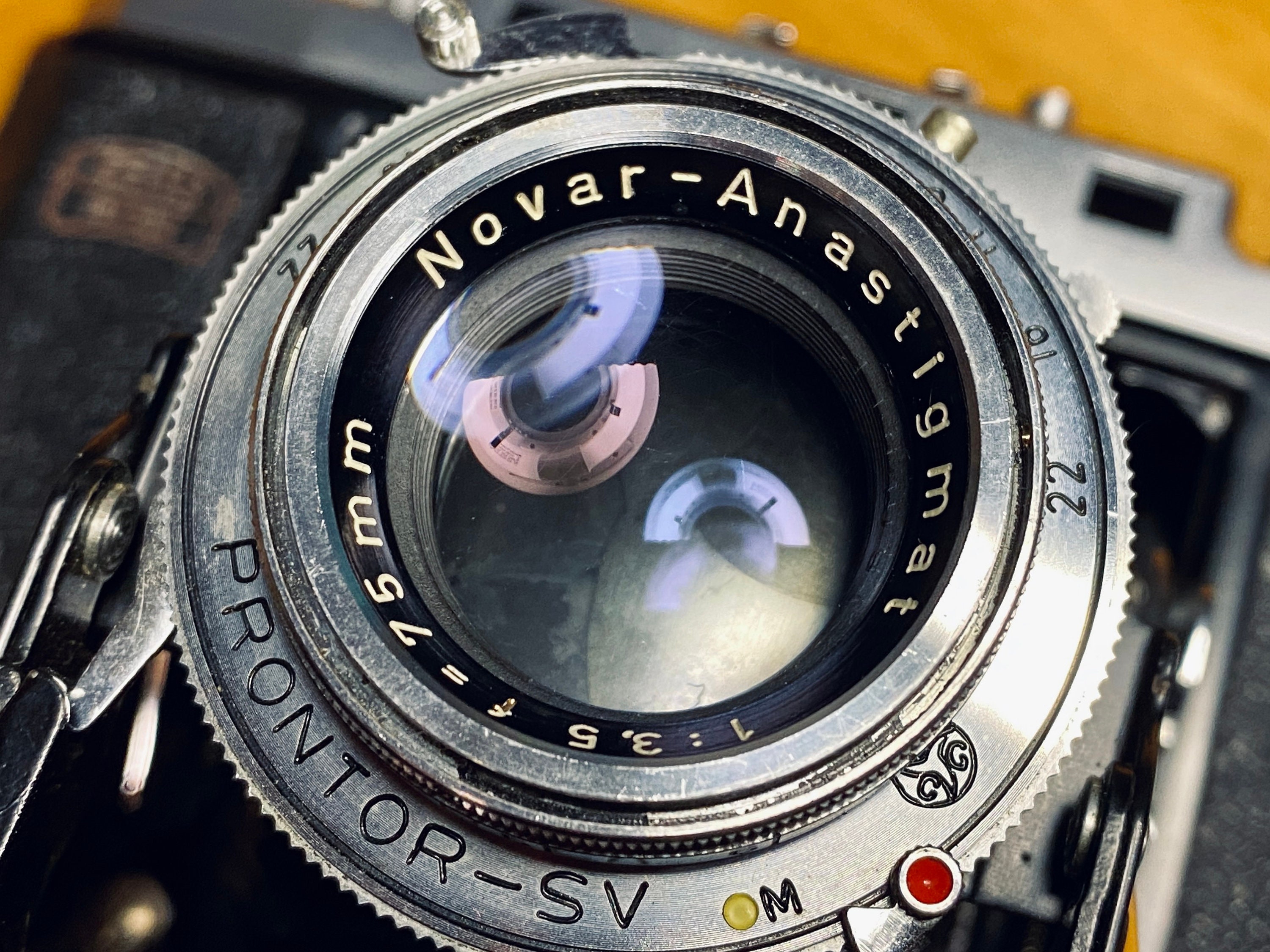 1955 Zeiss Ikon Mess Ikonta Camera, Novar-anistigmat Lens, Leather Case ...