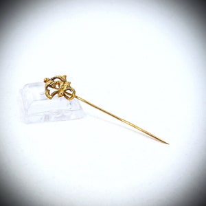 18K Solid Gold Art Nouveau Pin Genuine Period Piece Rare Antique Fine ...