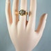 Stunning Tank Ring Stamped 18K Solid Gold Old European Cut Diamond ...