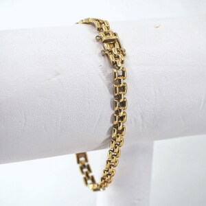 Attractive 18K Solid Gold Bracelet With Natural Sapphires and Diamonds ...