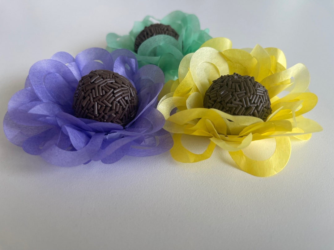 25 TRUFFLE HOLDERS - Ferrero Rocher Wrapper - Forminhas Para Doces ...