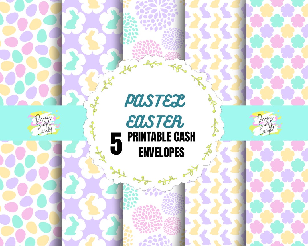 Pastel Easter Cash Envelopes Printable - Etsy