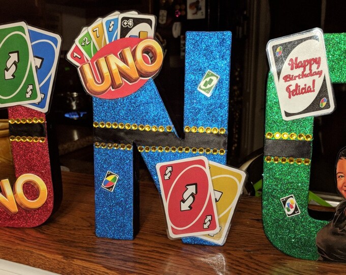 UNO Craft Letters - Etsy