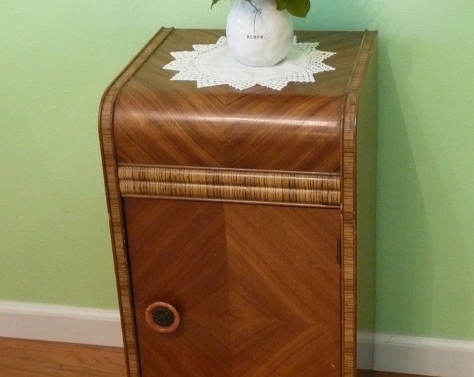 Deco Waterfall Nightstand - Etsy