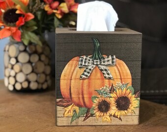 Fall Tissue Box - Etsy