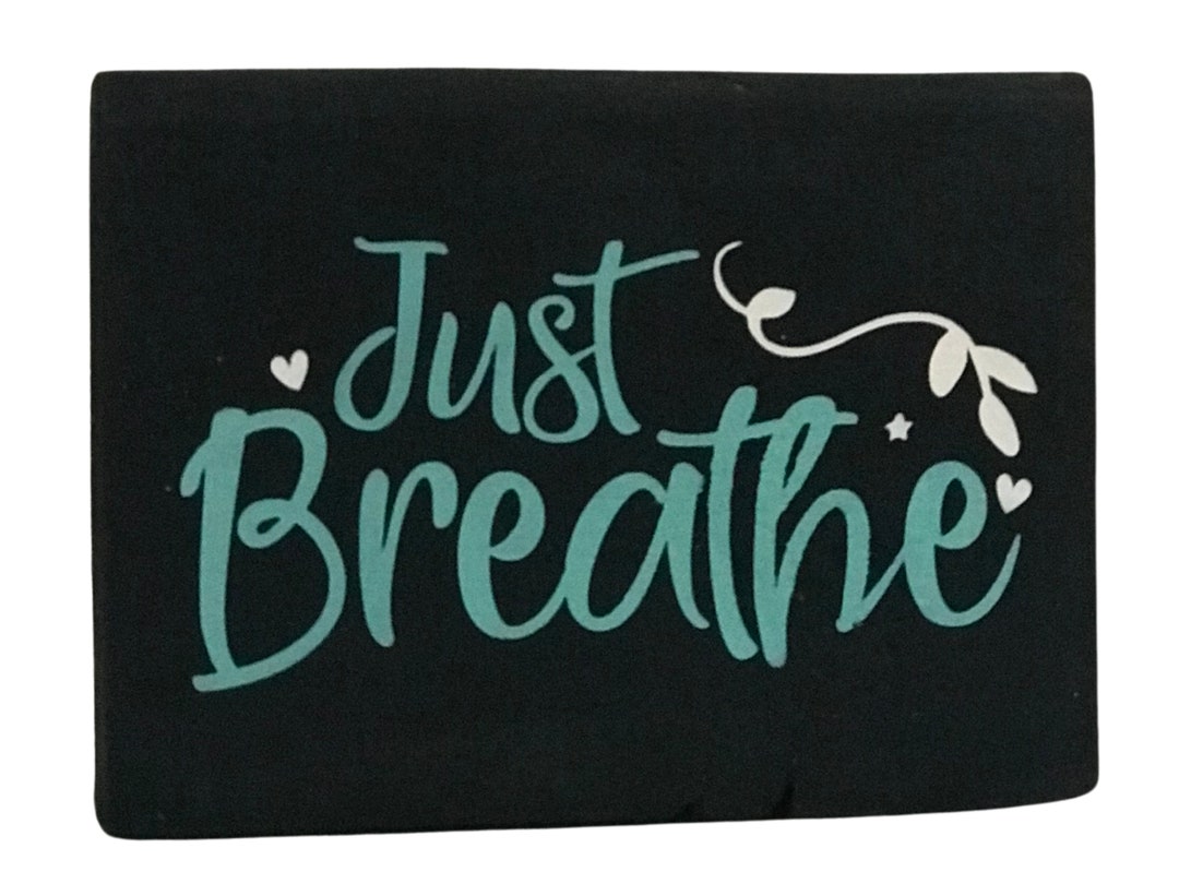 Just Breathe Sign Mini Wood Signs Inspiring Sayings Wood Block Signs ...