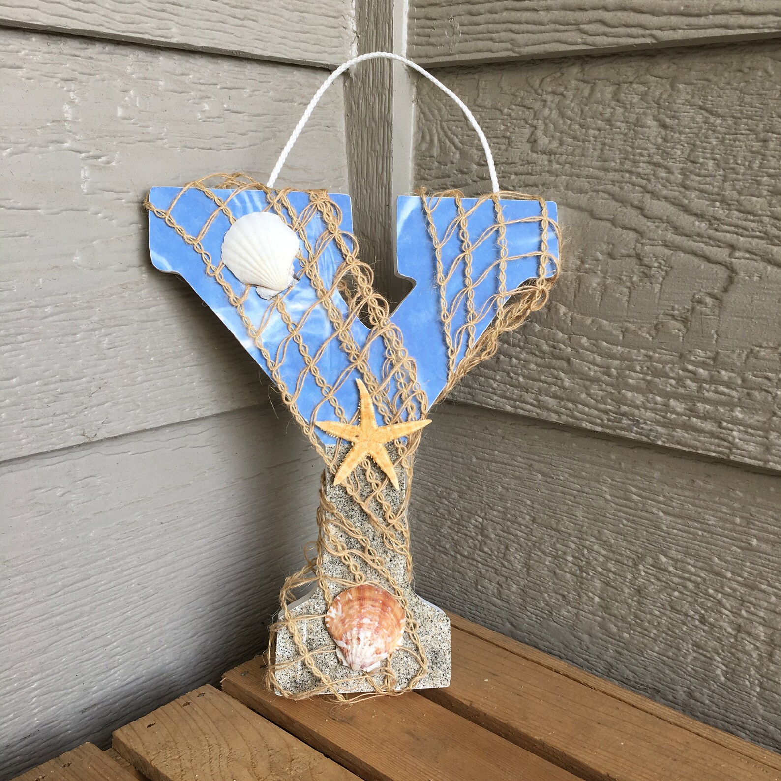 Beach Theme Wood Letter Coastal Decor Ocean Bathroom - Etsy