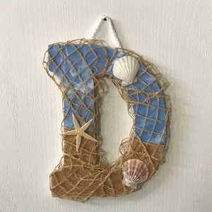 Beach Theme Wood Letter Coastal Decor Ocean Bathroom - Etsy