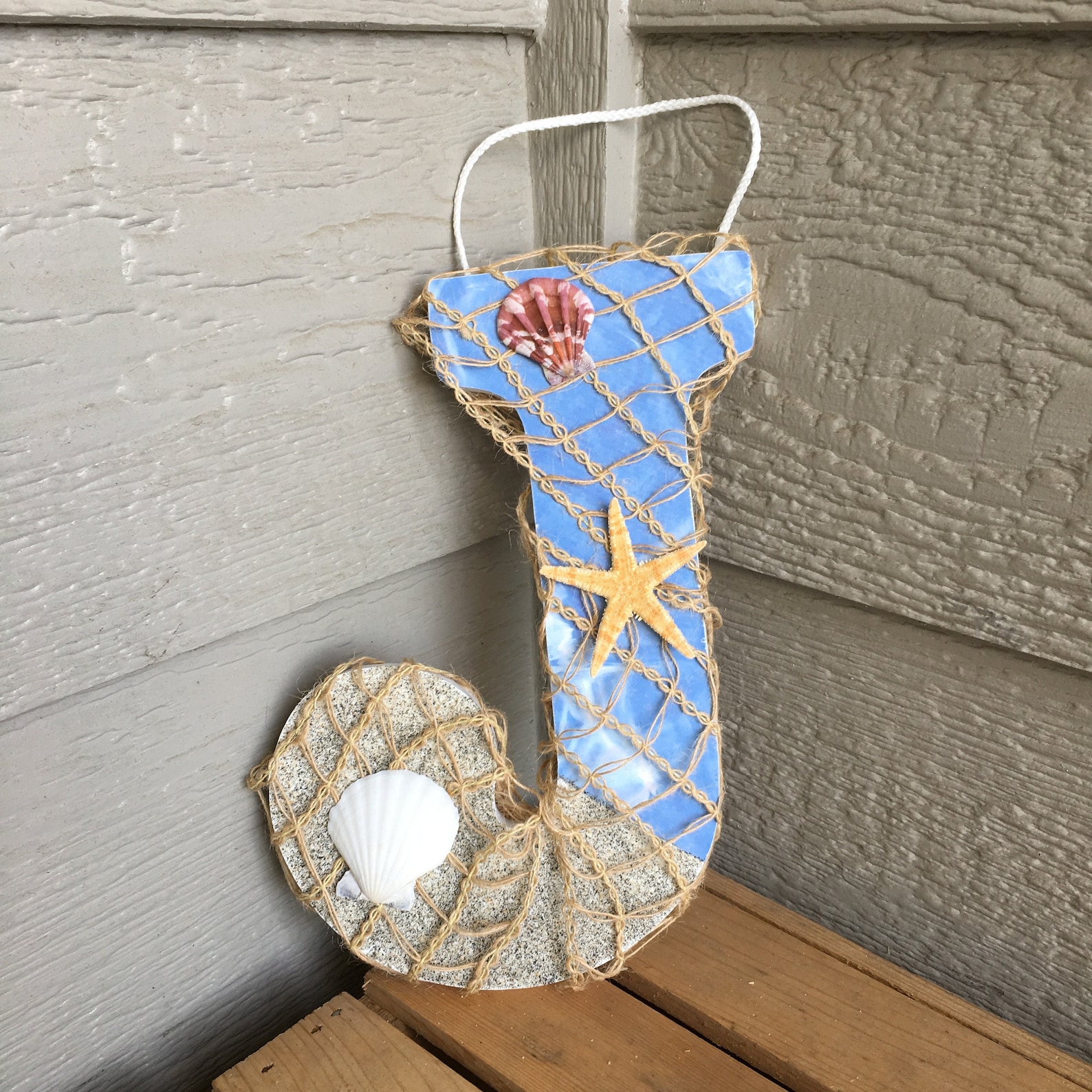 Beach Theme Wood Letter Coastal Decor Ocean Bathroom - Etsy