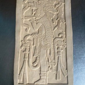 Bas Relief Mayan Aztec Pottery Reproduction Art - Etsy