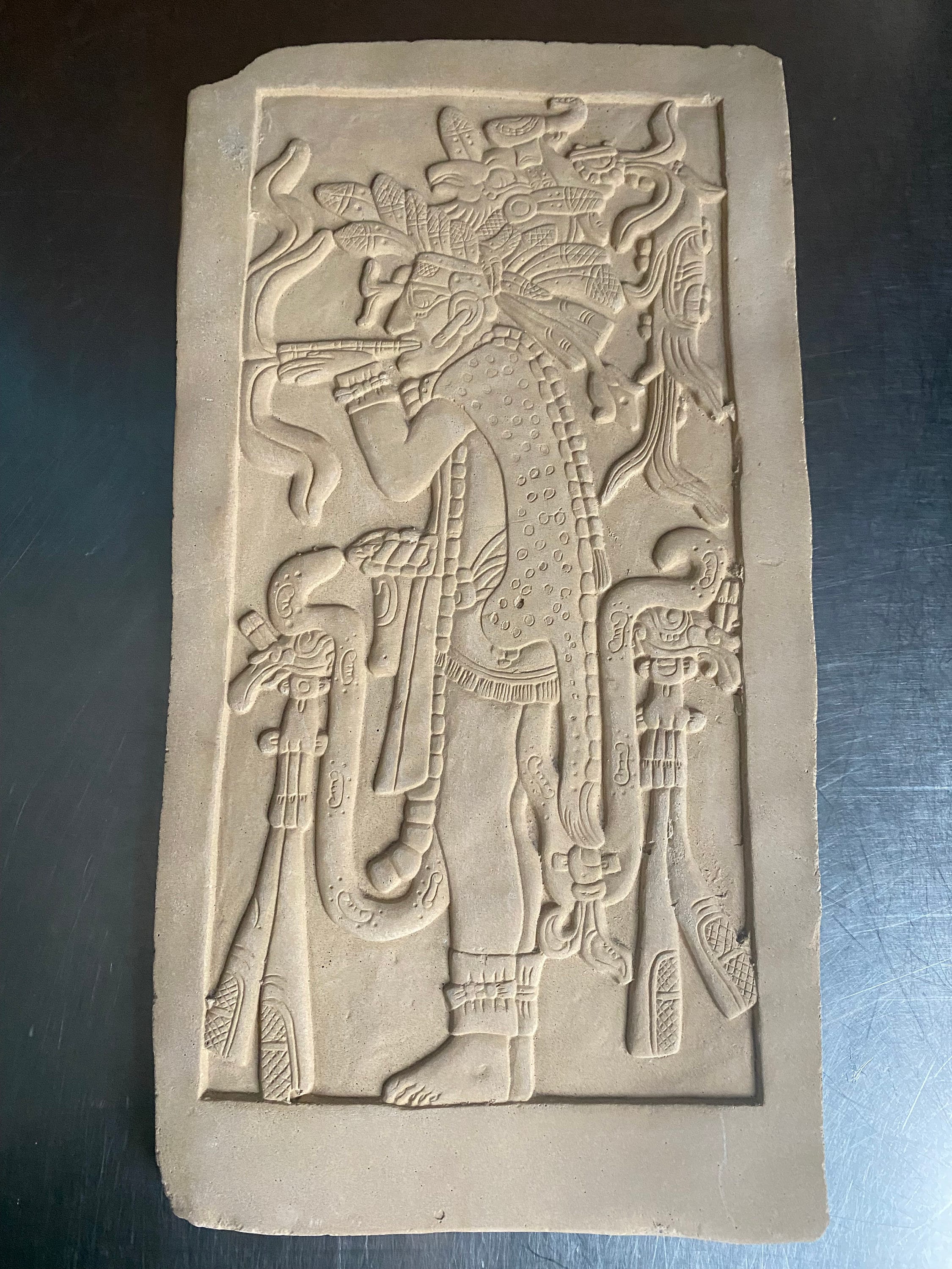 Bas Relief Mayan Aztec Pottery Reproduction Art - Etsy