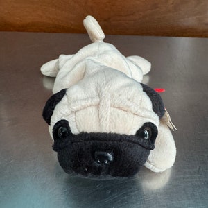 TY Beanie Original Babies Collection Pug Pugsly 8 in Long - Etsy