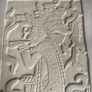 Bas Relief Mayan Aztec Pottery Reproduction Art - Etsy
